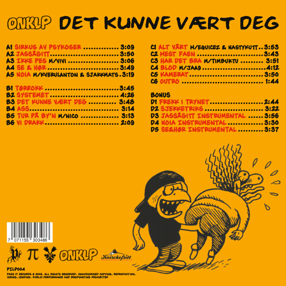 OnklP - Det kunne vært deg 2LP (SIGNERT) – KNIRCKESHOP